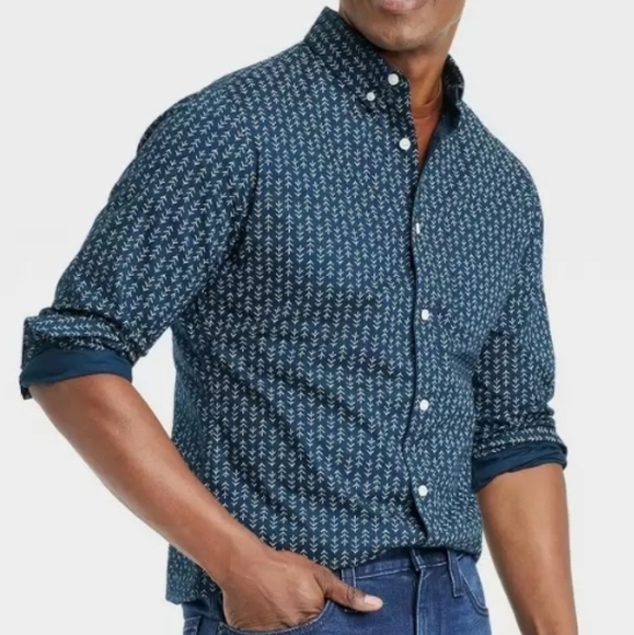 Goodfellow & Co | Shirts | Nwt Goodfellow Navy Blue Buttondown Shirt ...